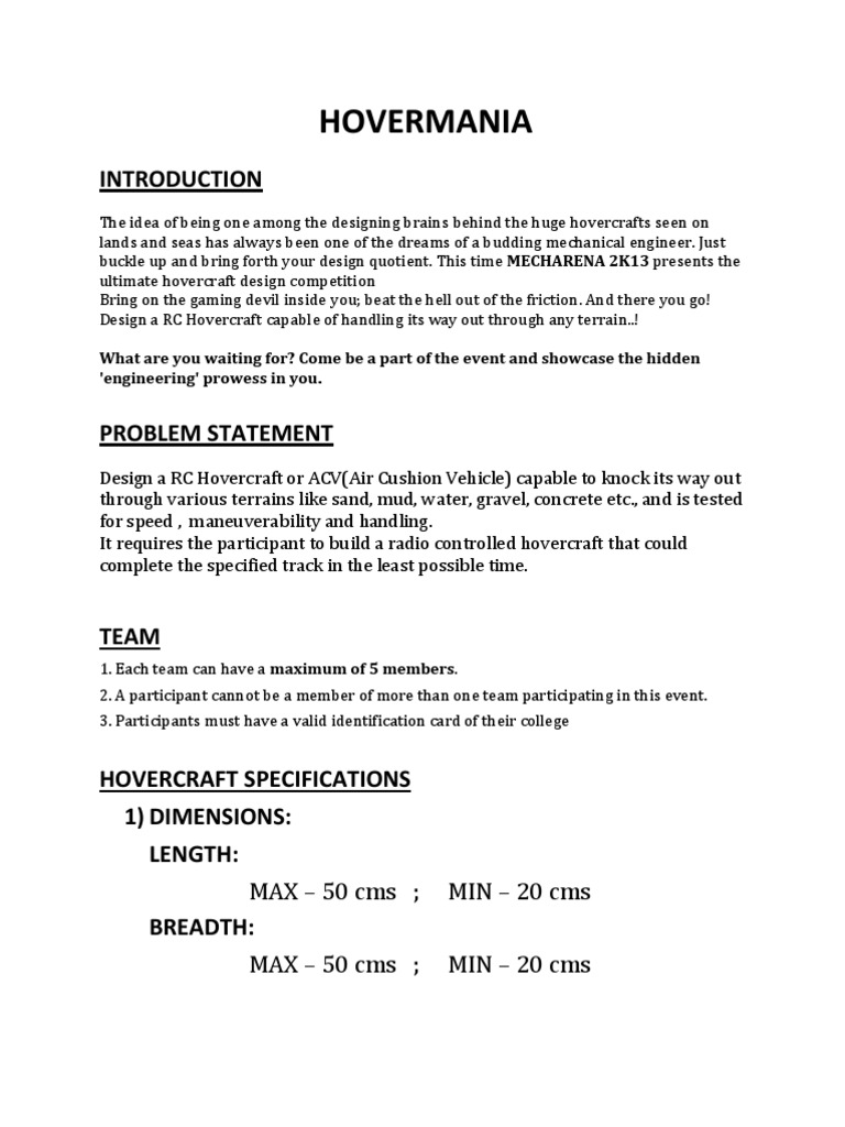 Hovermania | PDF | Servomechanism | Electric Motor