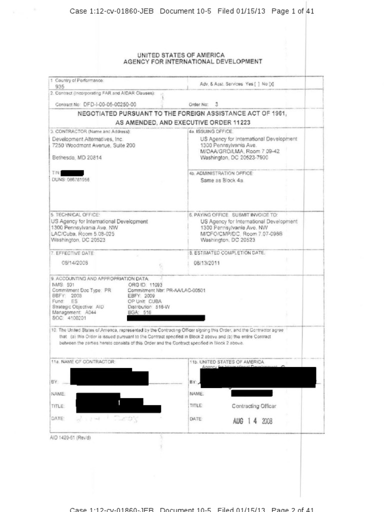 USAID DAI Contract | PDF | United States Agency For International ...