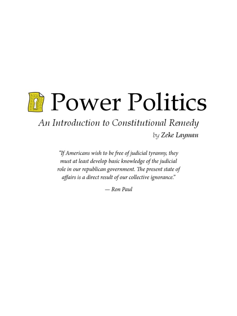 Understanding Power Politics in Law | PDF | Law