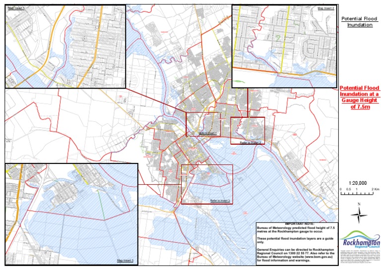 Rockhampton 7.5m flood map | Earth & Life Sciences | Earth Sciences