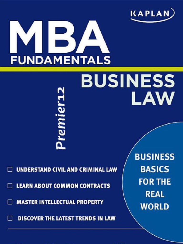 MBA Fundamental Business Law | PDF