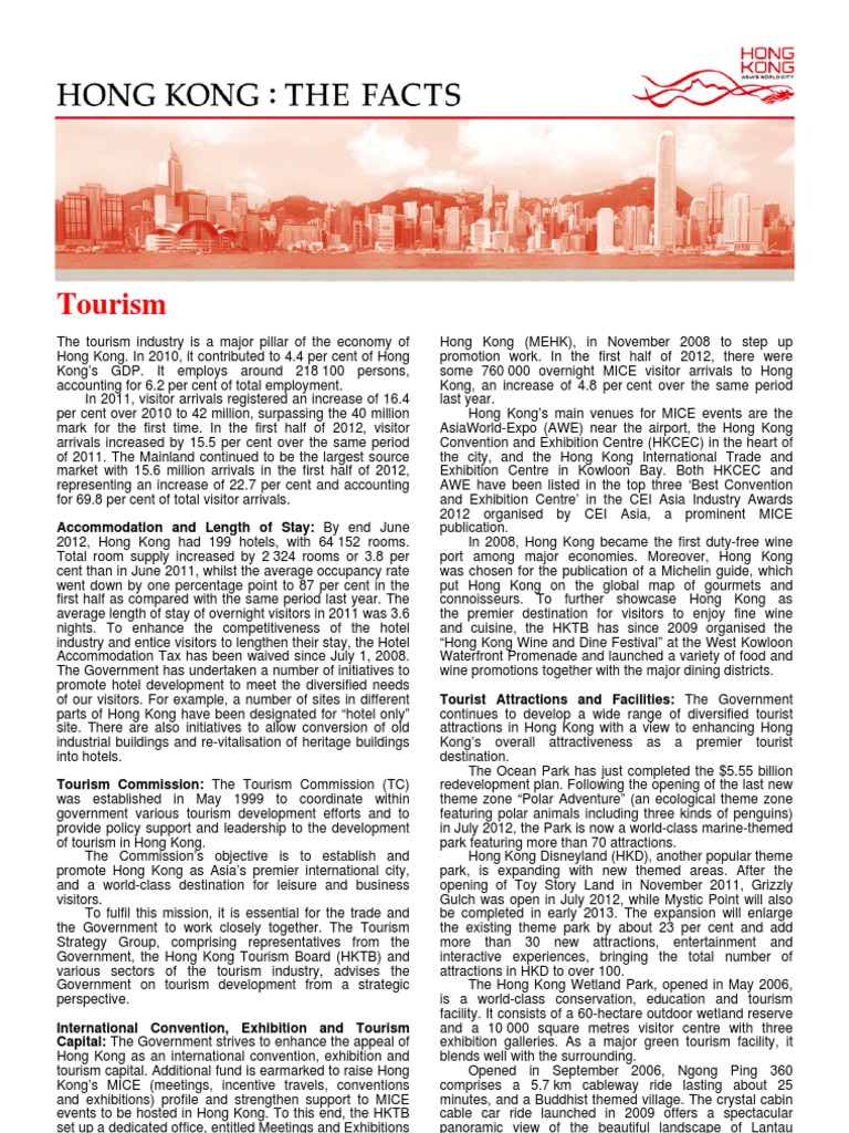 Hong Kong The Facts Accommodation And Length Of Stay By End June