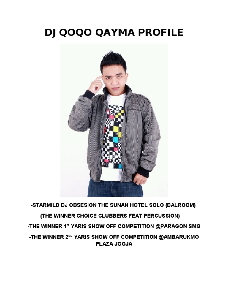 DJ Qoqo Qayma Profile | PDF | Art