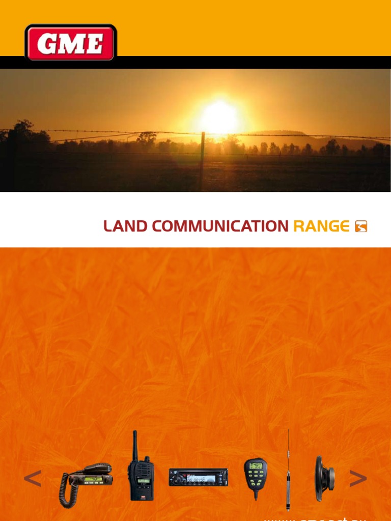 GME UHF Radio Models Overview | PDF | Antenna (Radio) | Radio