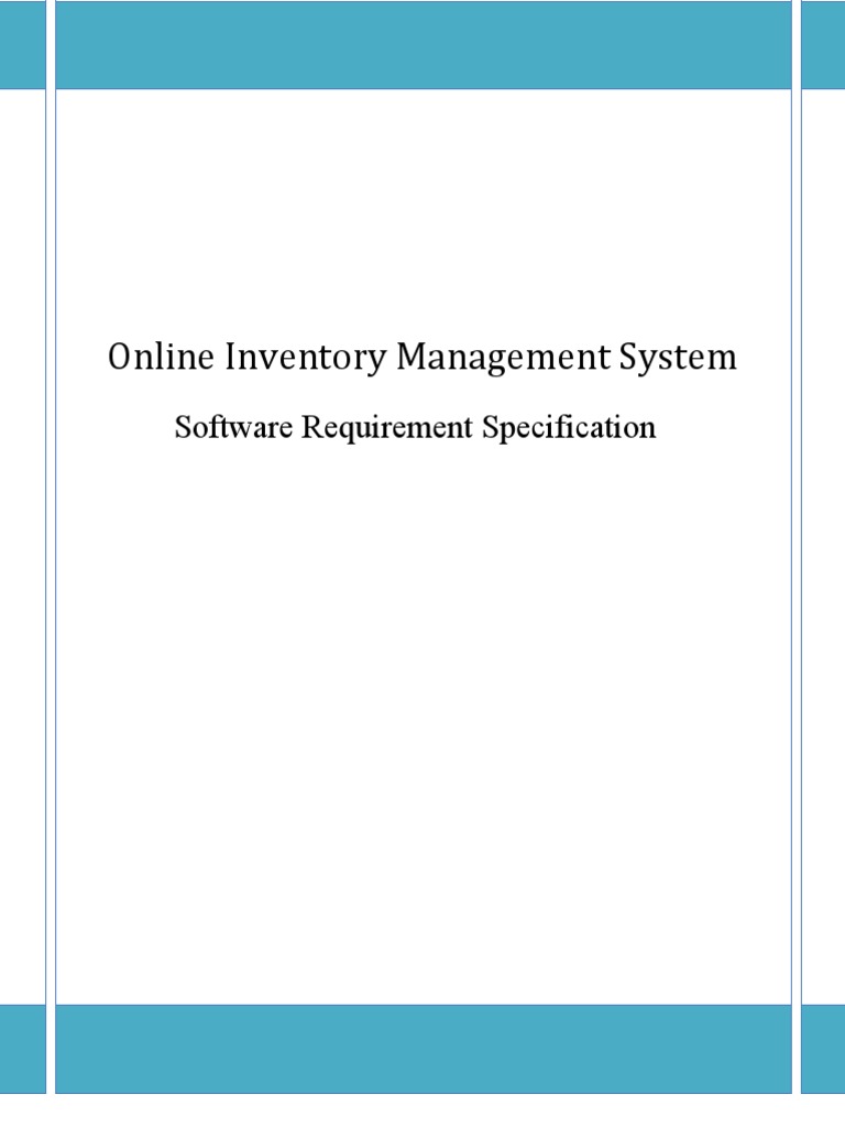 Online Inventory Management System | PDF | Class (Computer Programming) | Specification ...