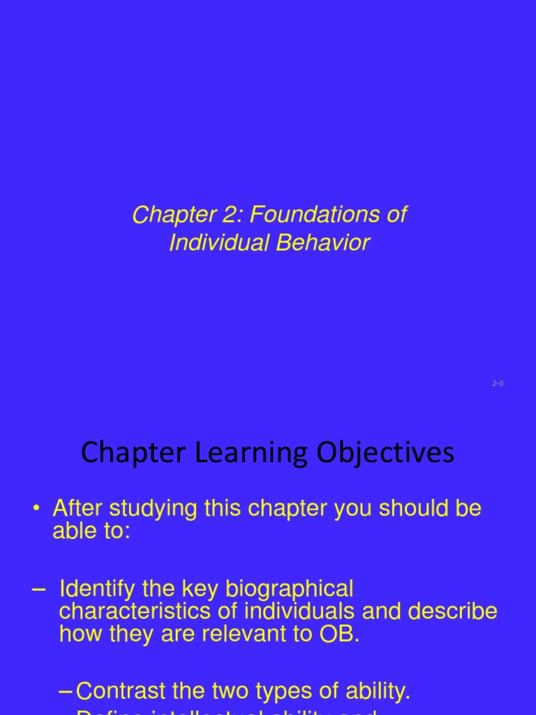 Ob2 Individual Differences | PDF | Disability | Homosexuality