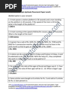 ThoughtWorks Sample Aptitude Placement Paper Level1 | PDF | Teaching ...