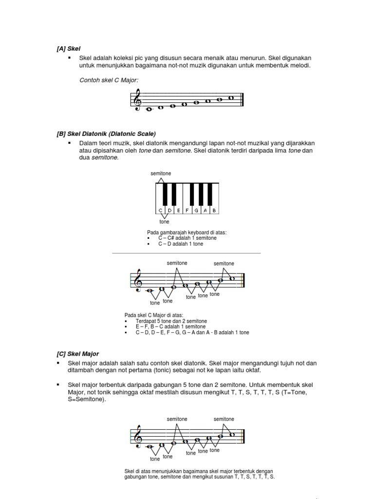 Notes: Skel, Major & Minor (Form 3) | PDF
