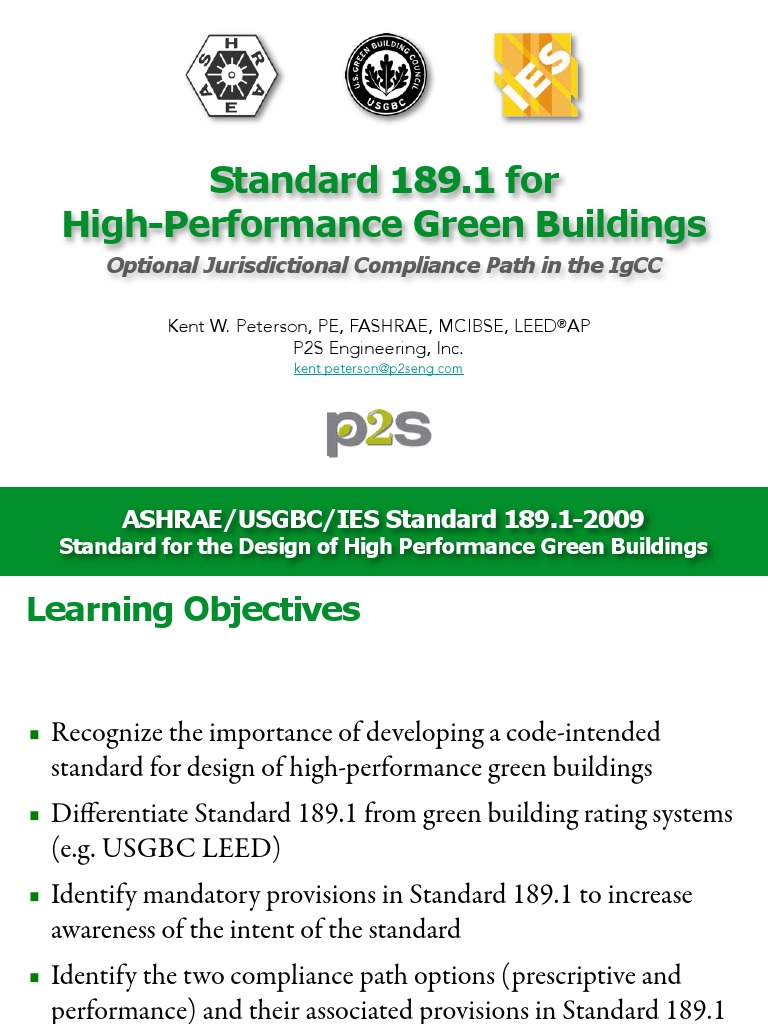 Standard 189.1 | PDF | Green Building | Building Technology