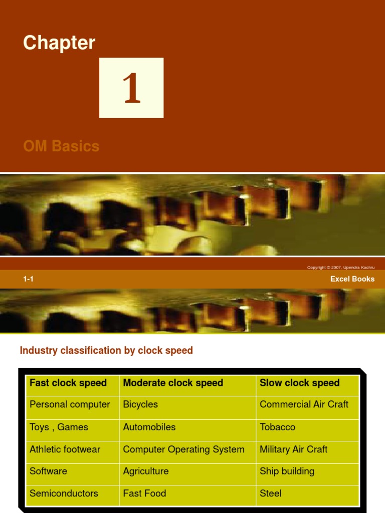 OM Basics | PDF | Operations Management | Business Process