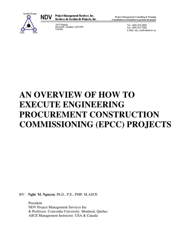 An Overview of How to Execute Engineering Procurement Construction ...