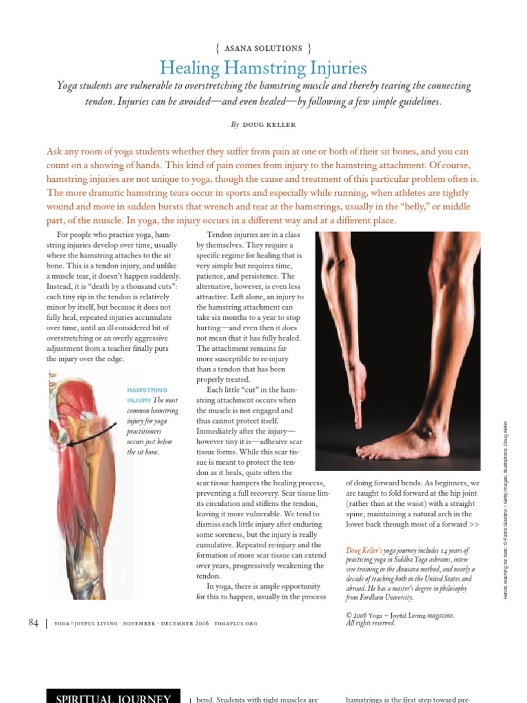 Healing Hamstring Injuries | PDF | Foot | Human Leg