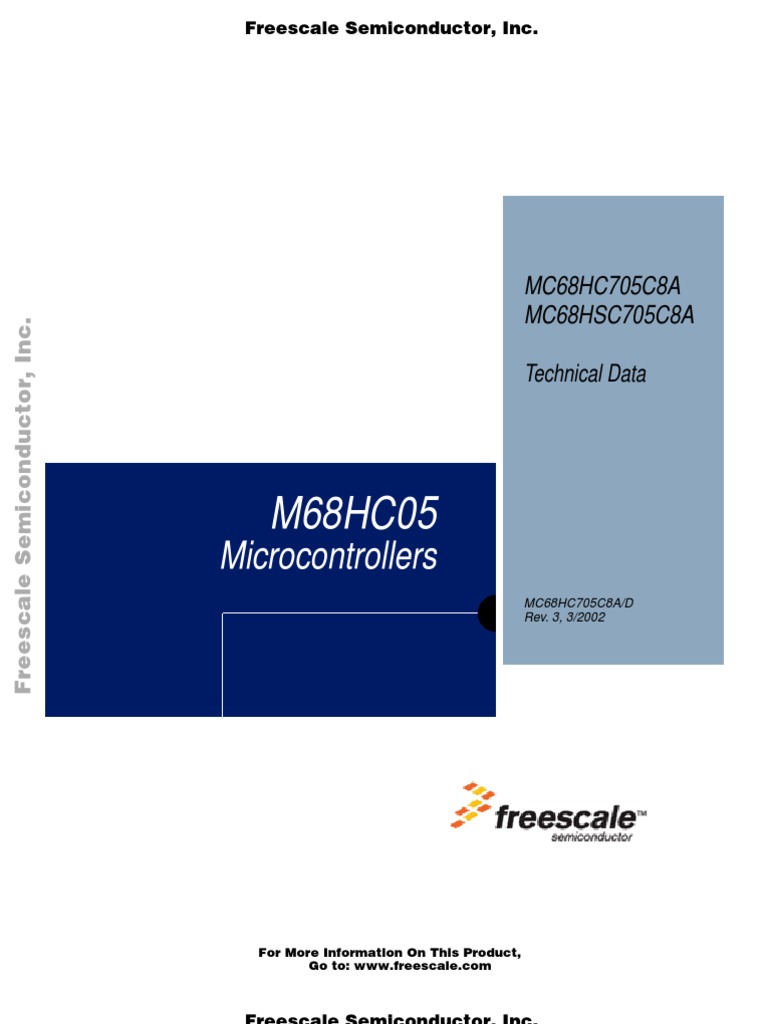 MC68HC705C8A | PDF | Capacitor | Microcontroller