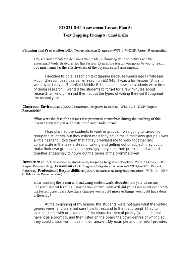 Self Assessment Lesson 5 | PDF | Genre | Teaching