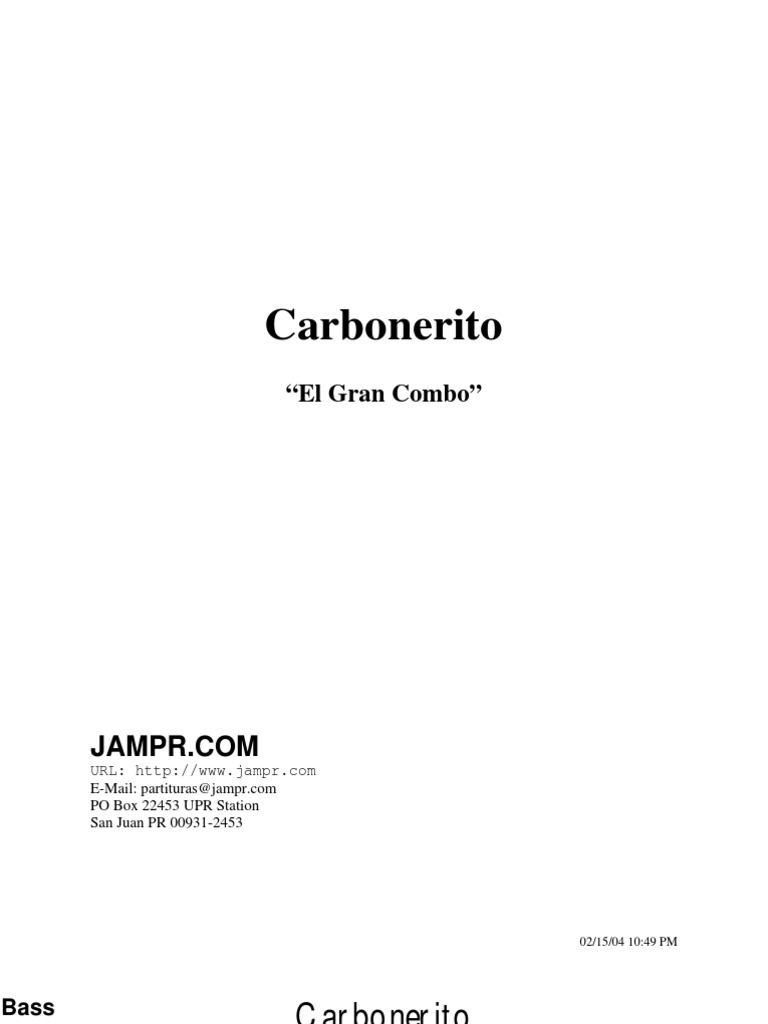 El Gran Combo - Carbonerito | PDF | Technologie musicale | Média de masse