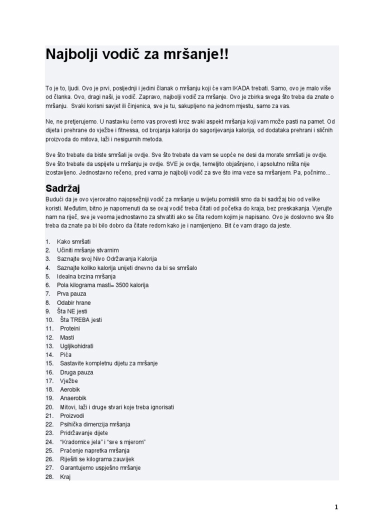 Vodic Za Mrsanje | PDF