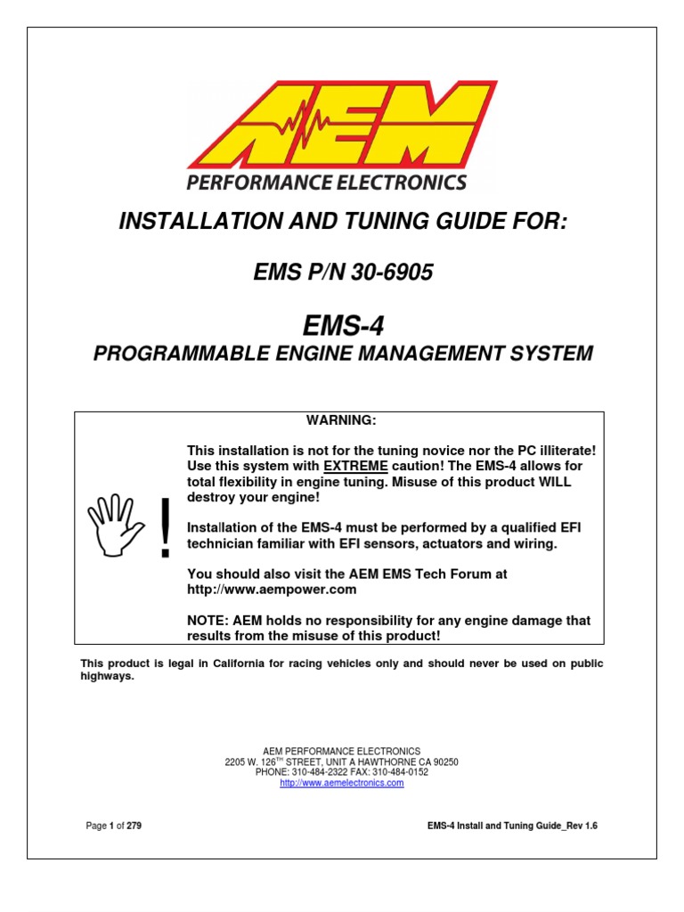 Aem Series 2 Ecu | PDF | Ignition System | Hyperlink
