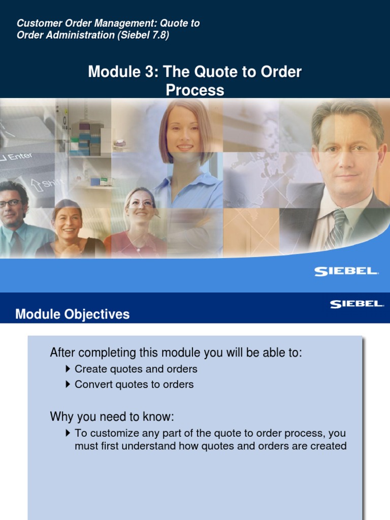 03COM - The Quote To Order Process | PDF | Payments | User (Computing)