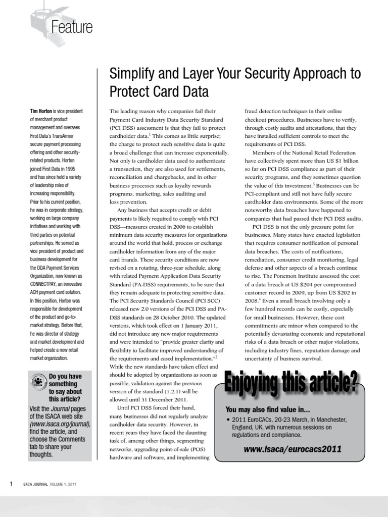 TransArmor: Enhancing Card Data Security | PDF | Payment Card Industry ...