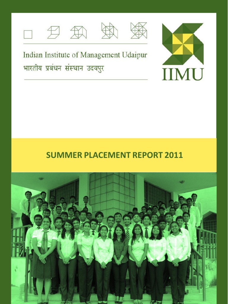 IIM Udaipur Summer Placement Report 2011 | PDF | Business | Business ...
