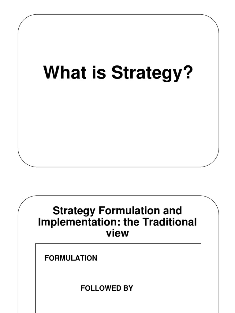 What Is Strategy | PDF | Competitive Advantage | Strategic Management