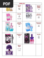 FM Group - Fragrance Equivalent List | PDF | Odor | Toiletry