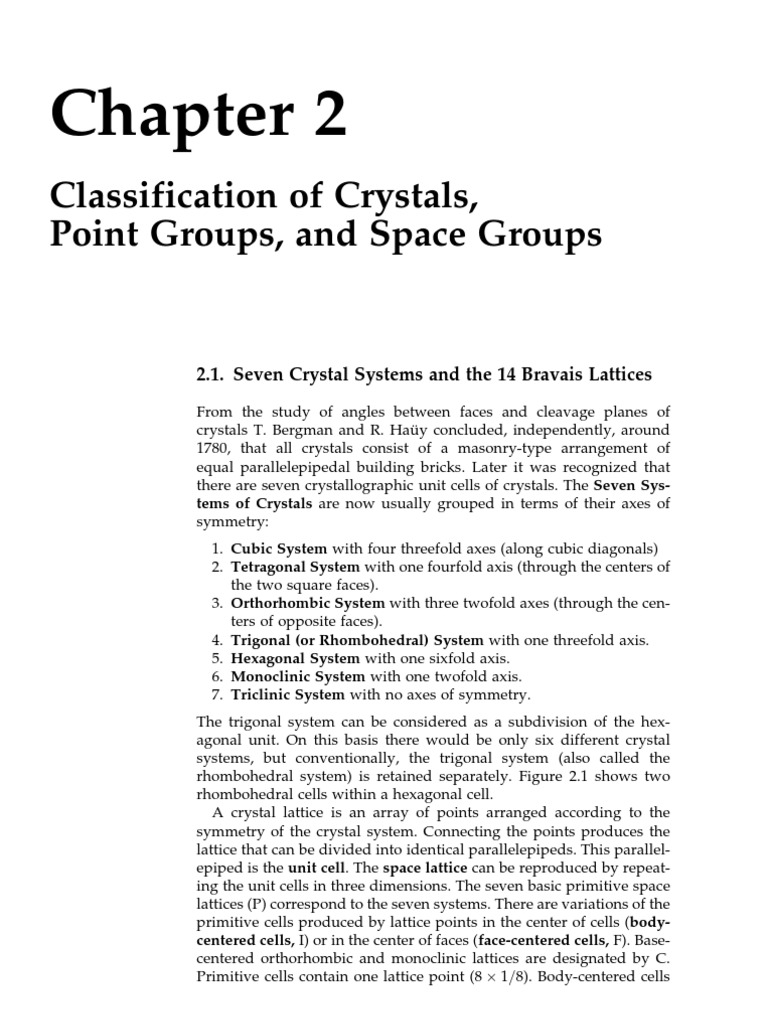 Space group..CM | Download Free PDF | Crystal Structure | Analytical ...