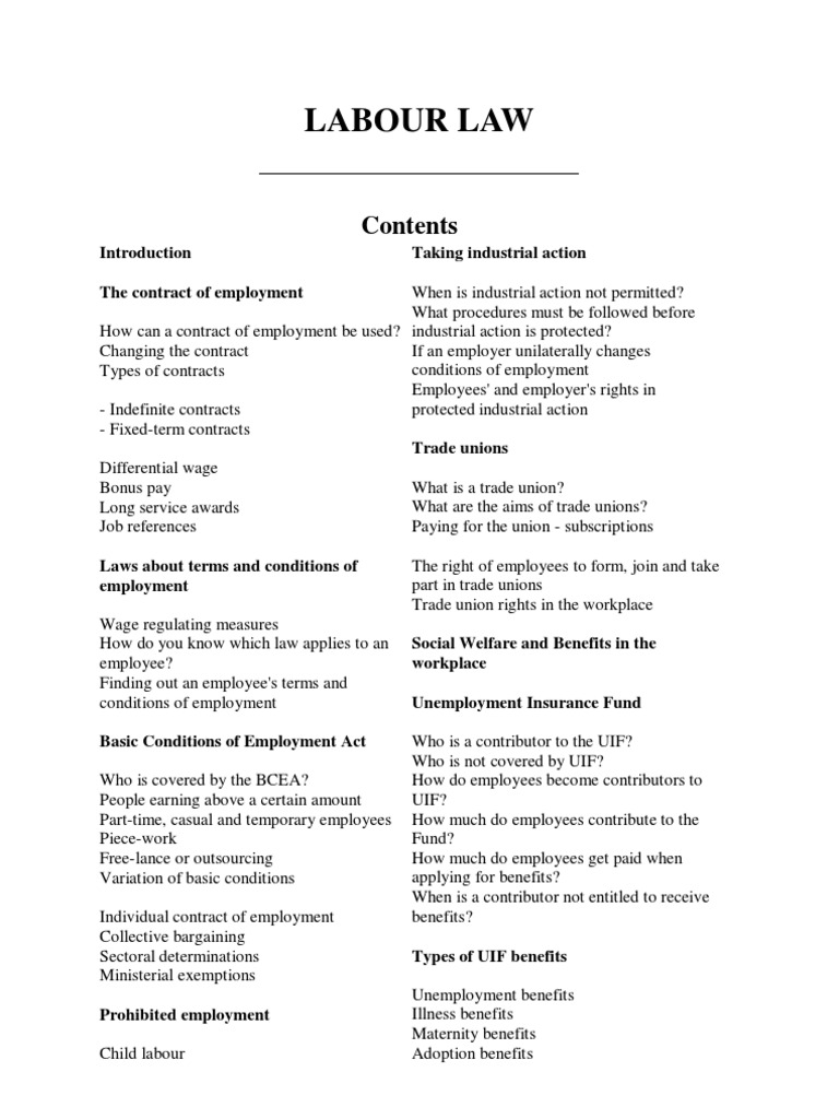 Labour Law | PDF | Overtime | Working Time