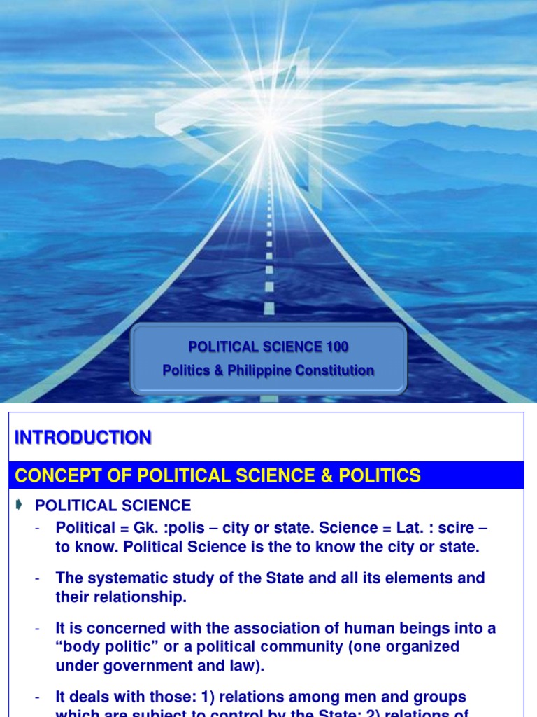 Introduction To Political Law | PDF | Constitution | Political Science