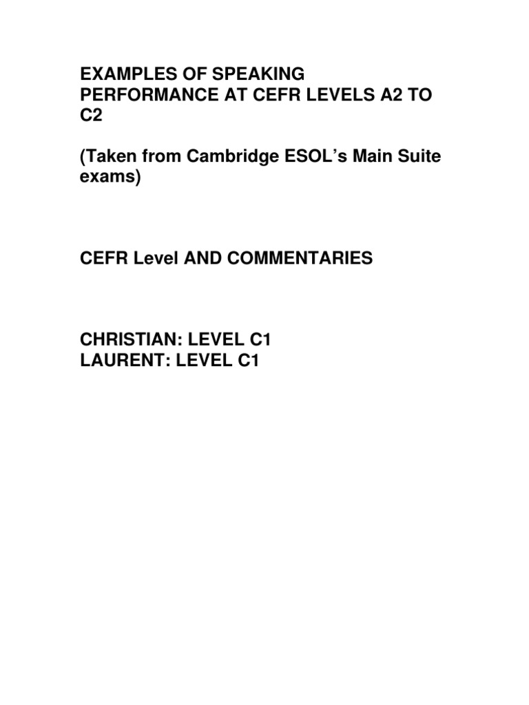 CAE CPE Speaking Example Sample | PDF | Cognition | Cognitive Science