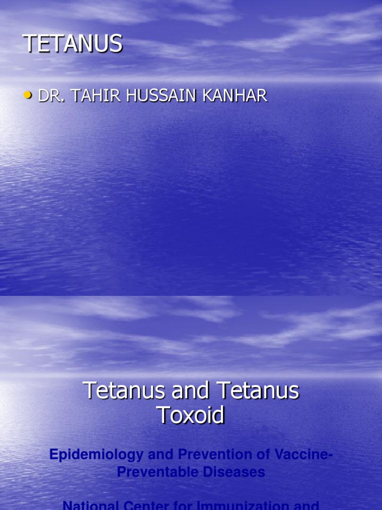 Tetanus | PDF | Immunology | Medical Specialties