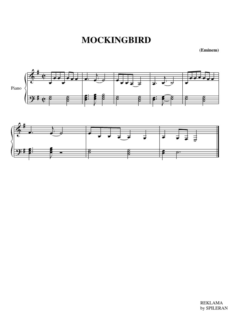 Mockingbird Eminem | PDF