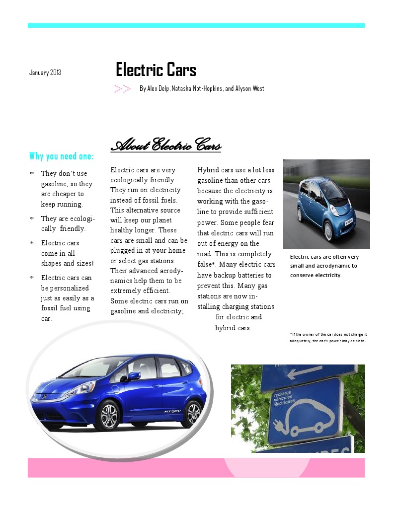 Benefits of Electric Cars Explained | PDF