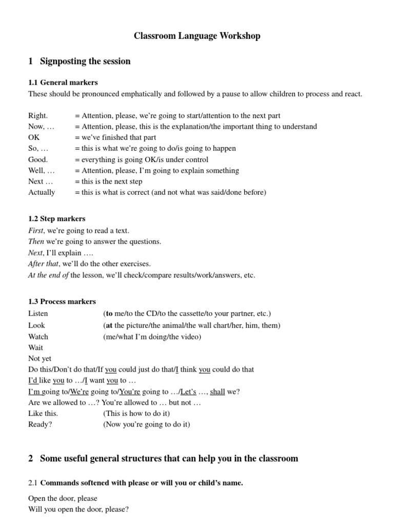 Signposting The Session1 | PDF | Cognitive Science | Syntax