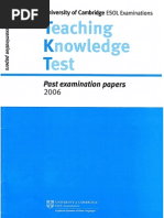 TKT Module 1 Practice Test Draft | PDF | Career & Growth | Language ...