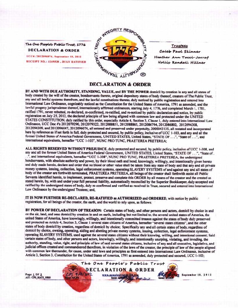 OPPT Declaration and Order | PDF