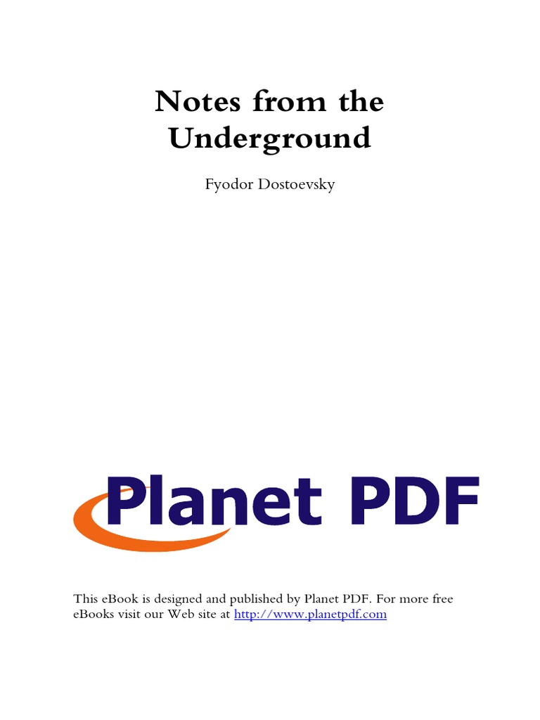 Notes From The Underground | PDF | Reason | Justice