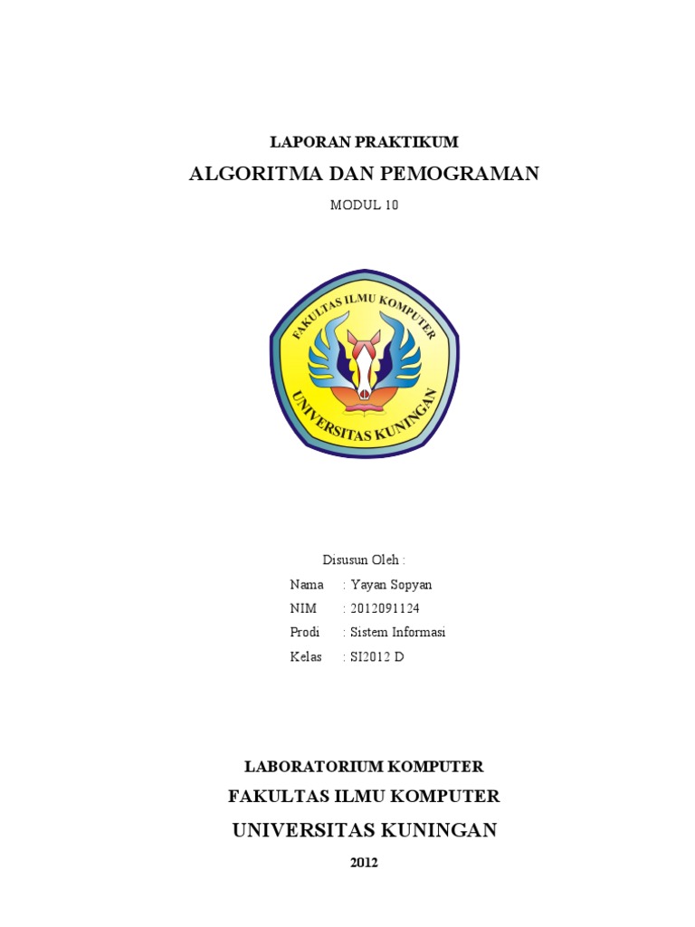 Algoritma Dan Pemograman Modul10 | PDF
