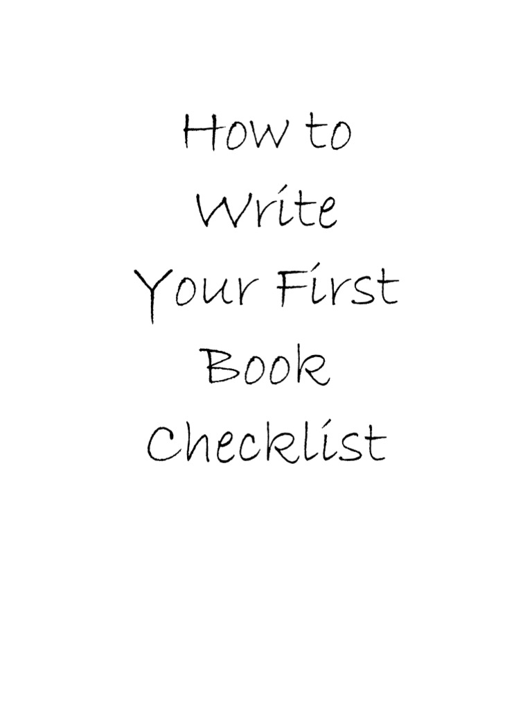 How To Write Your First Book Self Publishing Publishing