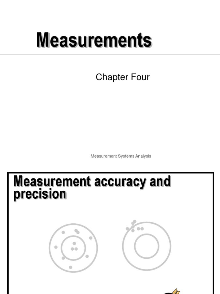 Measurements: Chapter Four | PDF | Accuracy And Precision | Observational Error
