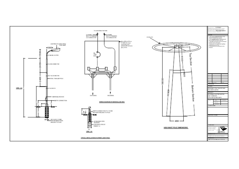 High Mast Lighting Installation Details | PDF | Computers | Technology ...