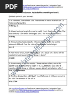 Texas Instruments Sample Aptitude Placement Paper Level1 | PDF | Facebook | Interest