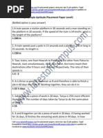 Texas Instruments Sample Aptitude Placement Paper Level1 | PDF | Facebook | Interest