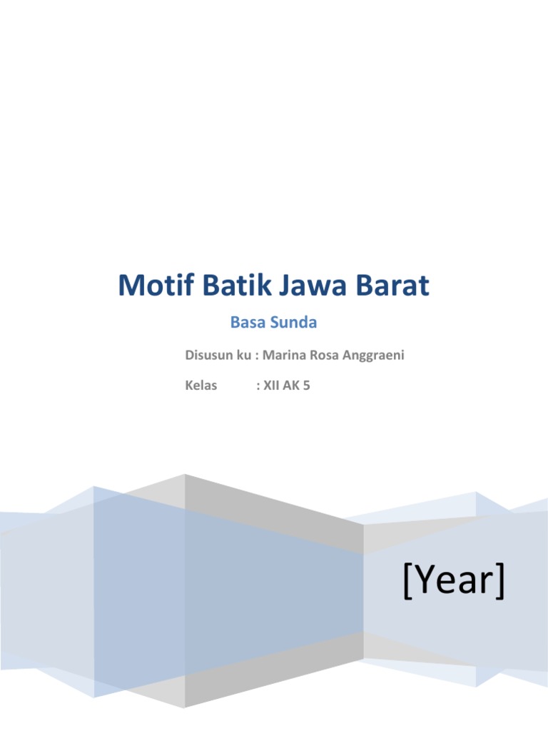 Motif Batik Sunda | PDF