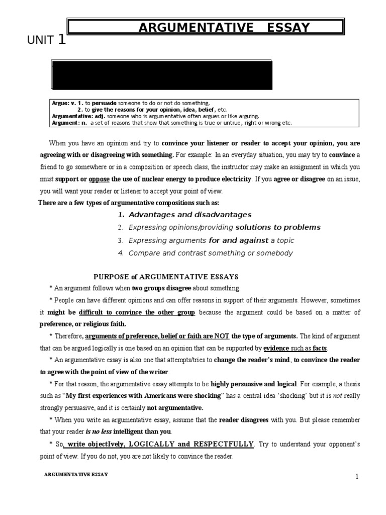 Argumentative Essay | PDF | Argument | Animal Testing