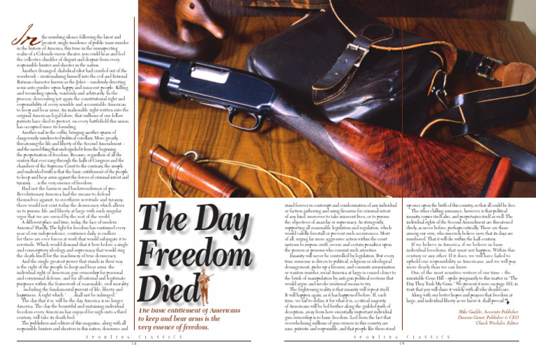 The Day Freedom Died | PDF | Natural And Legal Rights | Liberty