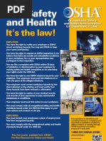 OSHA Job Safety Rights and Responsibilities | PDF | Occupational Safety ...