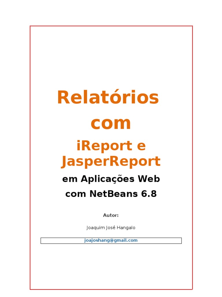 Tutorial Jasper Ireport | PDF | Janela (informática) | Páginas do ...