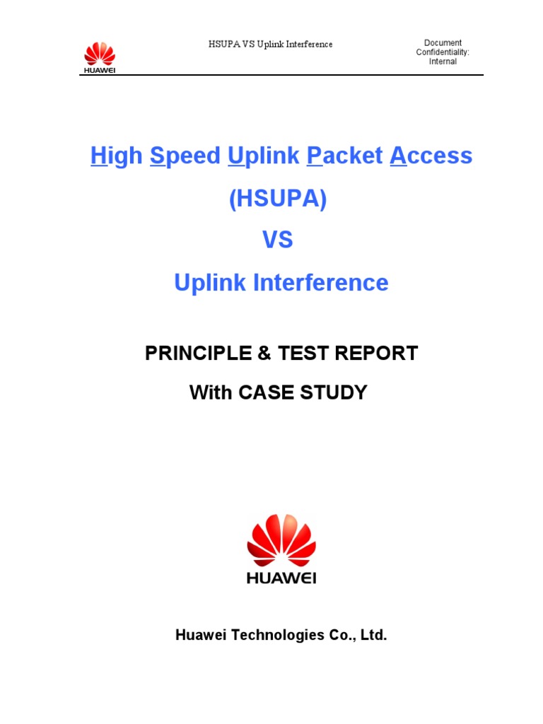 High Speed Uplink Packet Access (HSUPA) Vs Uplink Interference | PDF | High Speed Packet Access ...