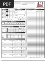 Star Wars d20 Fillable Character Sheet | PDF | Gaming | Role Playing Games